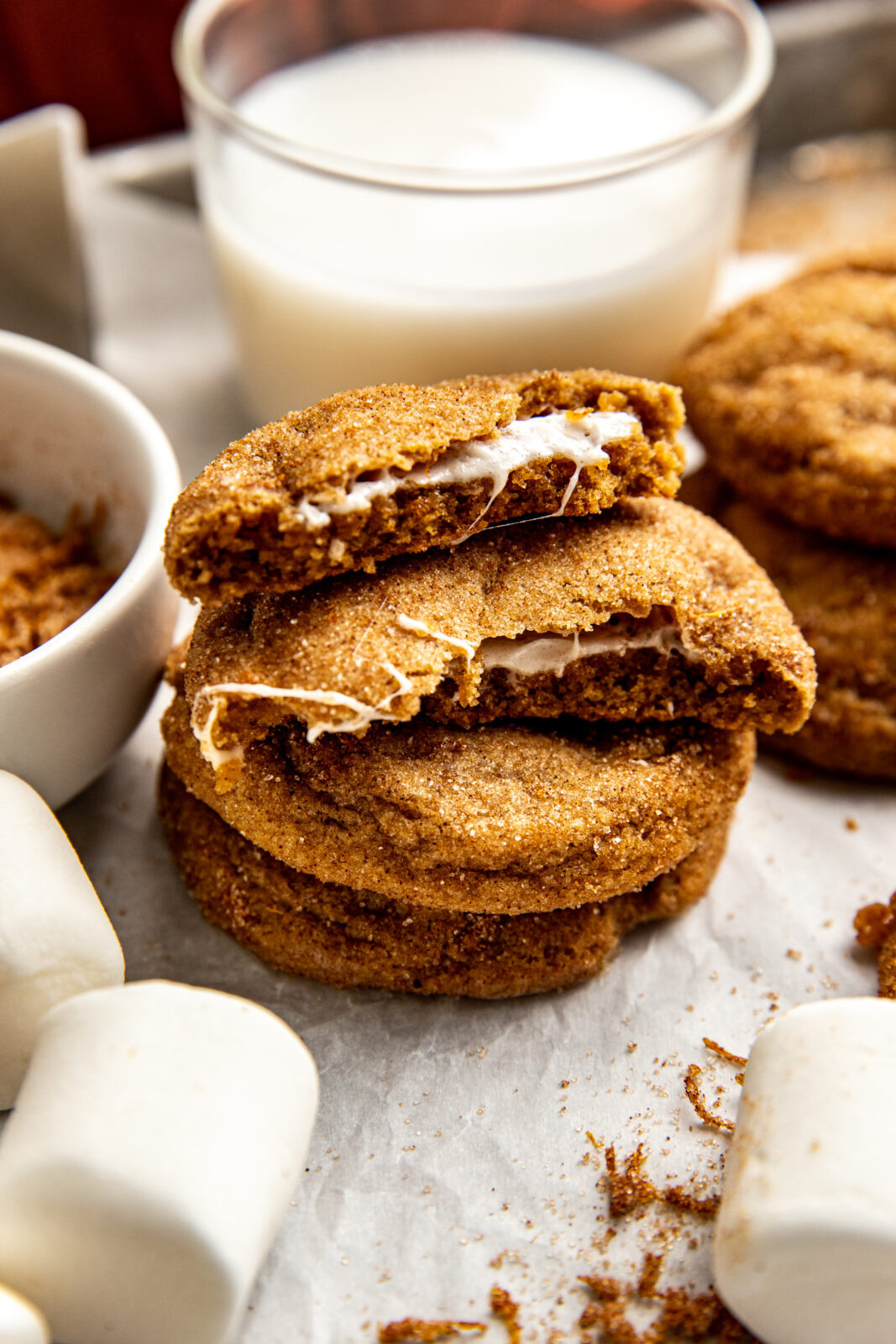 Sweet Potato Cookies with Marshmallow - Butter Love & Salt