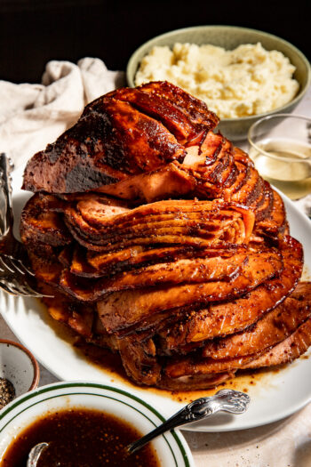 Baked Ham with Brown Sugar Glaze - Butter Love & Salt