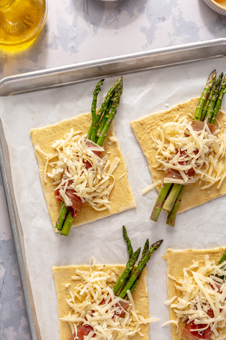 Asparagus Puff Pastry with Prosciutto and Gruyere - Butter Love & Salt