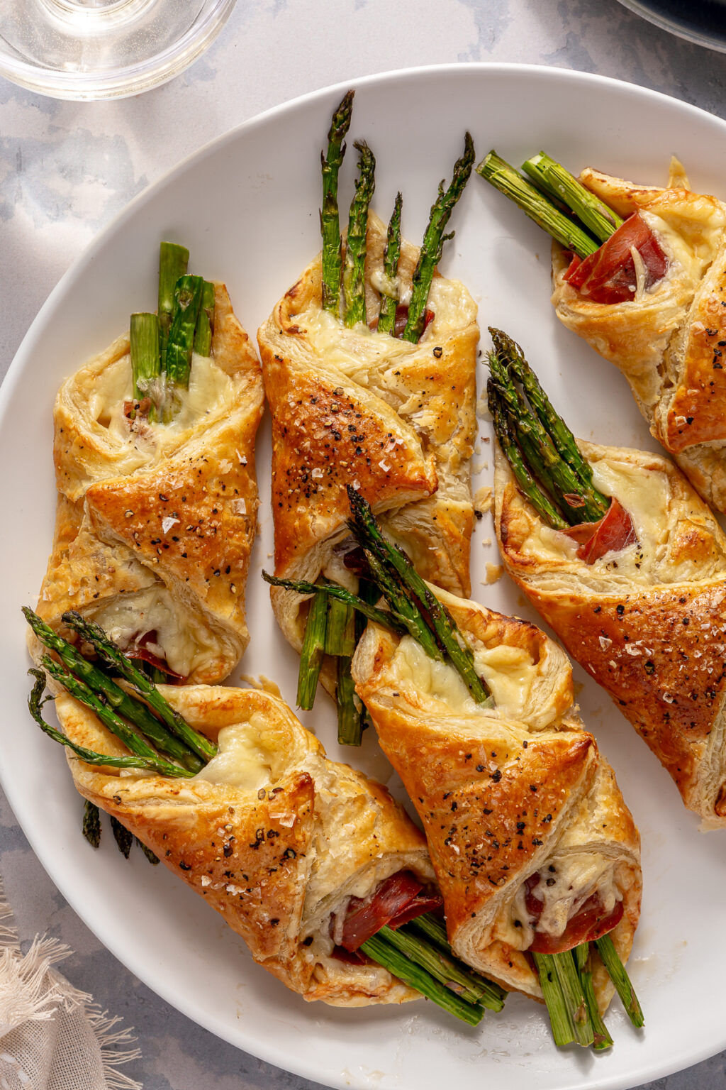 Asparagus Puff Pastry with Prosciutto and Gruyere - Butter Love & Salt