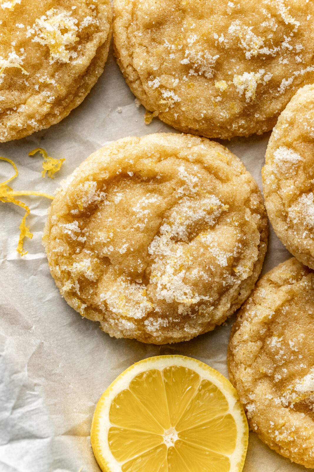 Lemon Sugar Cookies with Lemon Sugar Topping - Butter Love & Salt