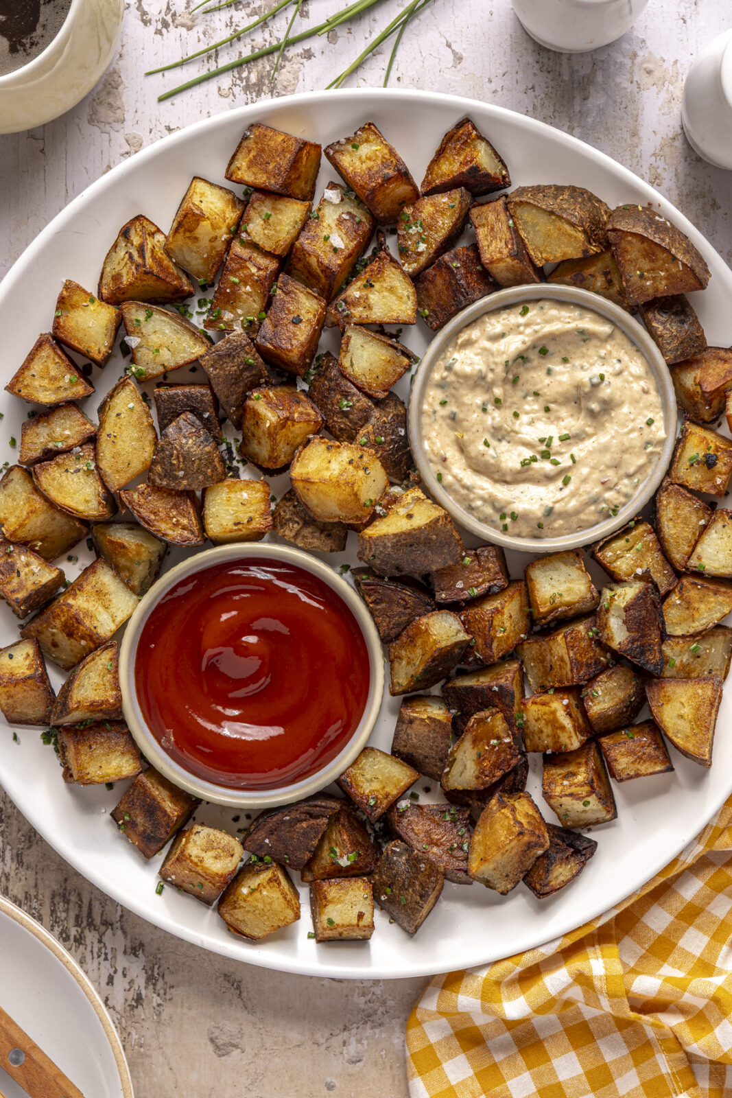 Homemade Home Fries with Garlic Aioli - Butter Love & Salt