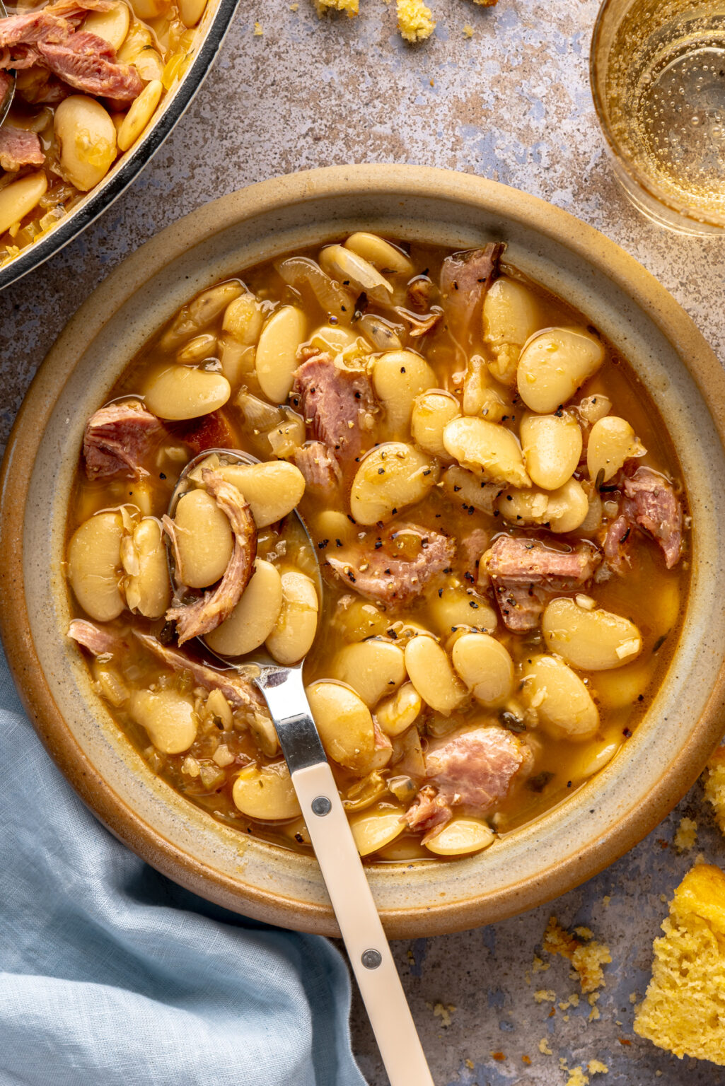 Southern Butter Beans with Smoked Turkey - Butter Love & Salt