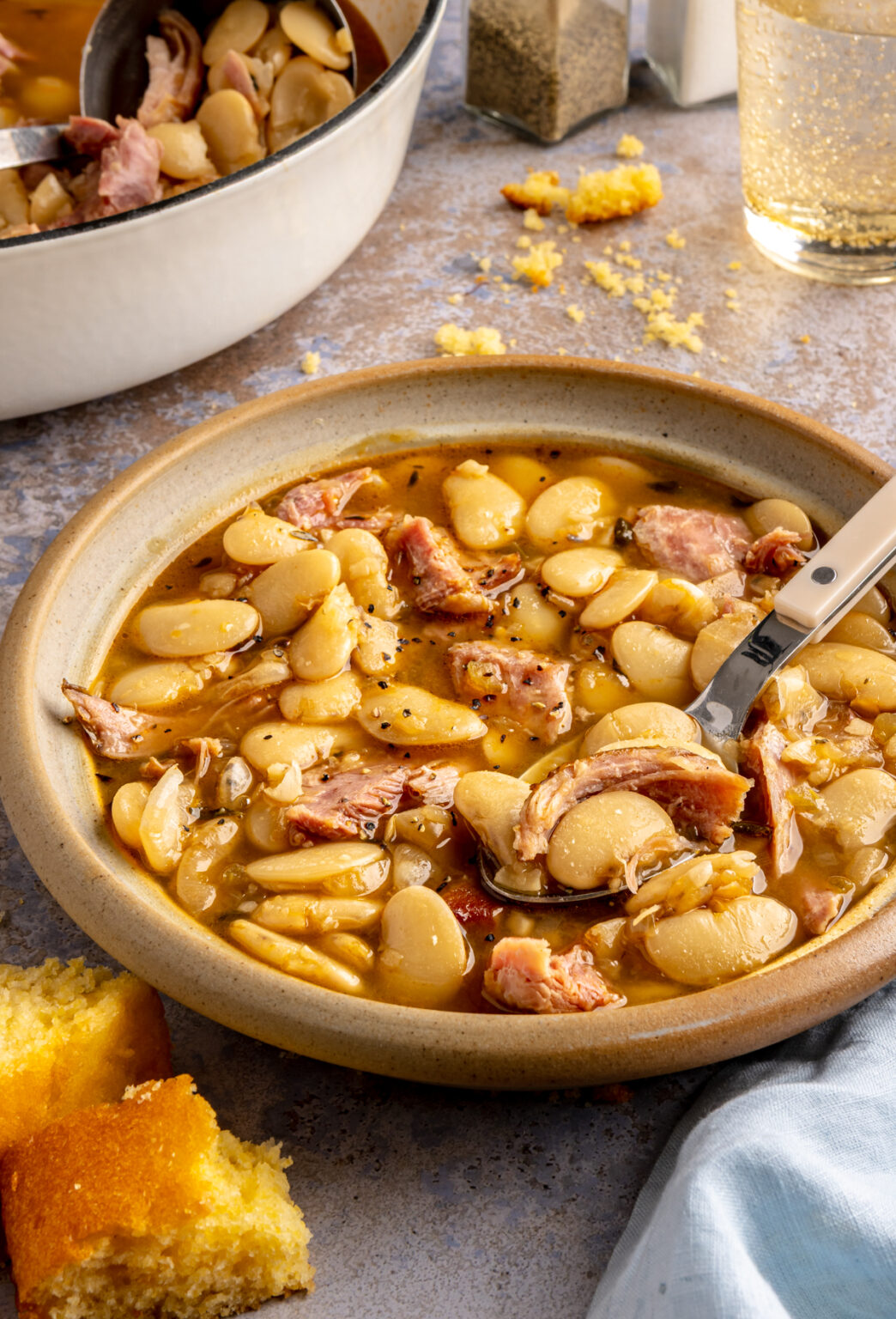Southern Butter Beans with Smoked Turkey - Butter Love & Salt