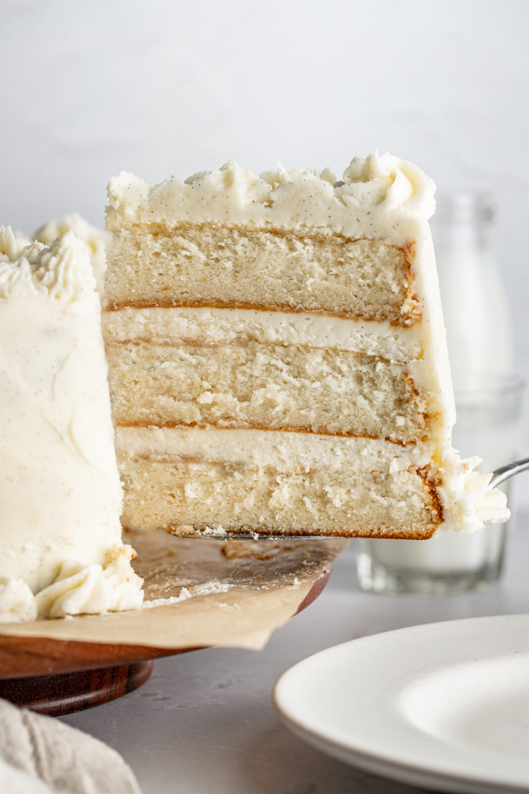 White Cake Recipe with Vanilla Buttercream - Butter Love & Salt