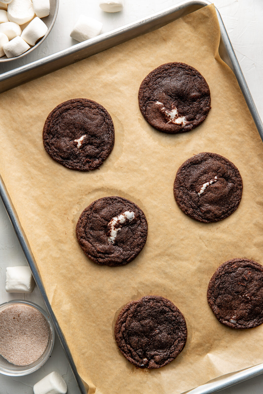 Hot Chocolate Cookies with Marshmallows - Butter Love & Salt