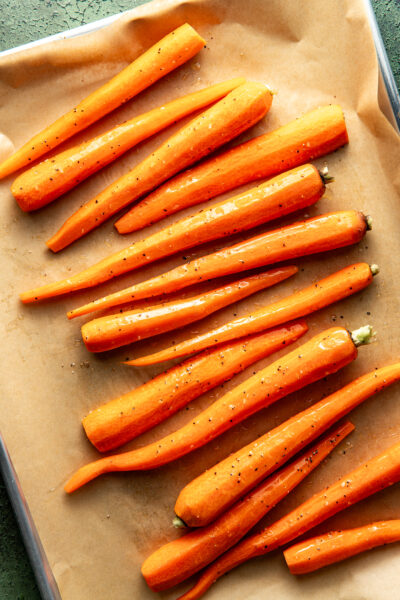 Roasted Miso Glazed Carrots - Butter Love & Salt