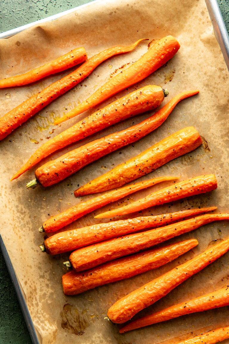 Roasted Miso Glazed Carrots - Butter Love & Salt