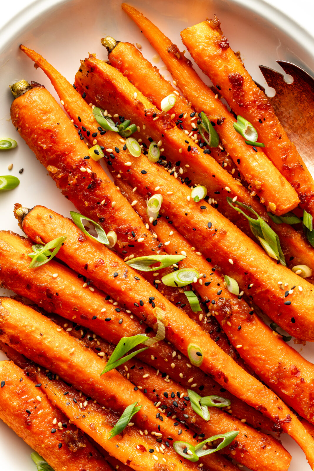 Roasted Miso Glazed Carrots - Butter Love & Salt